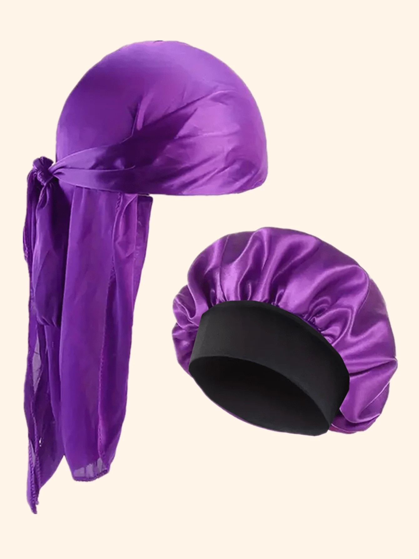 Satin Bonnet Silk Bonnet For Sleeping Matching Durag And Bonnets Set ...