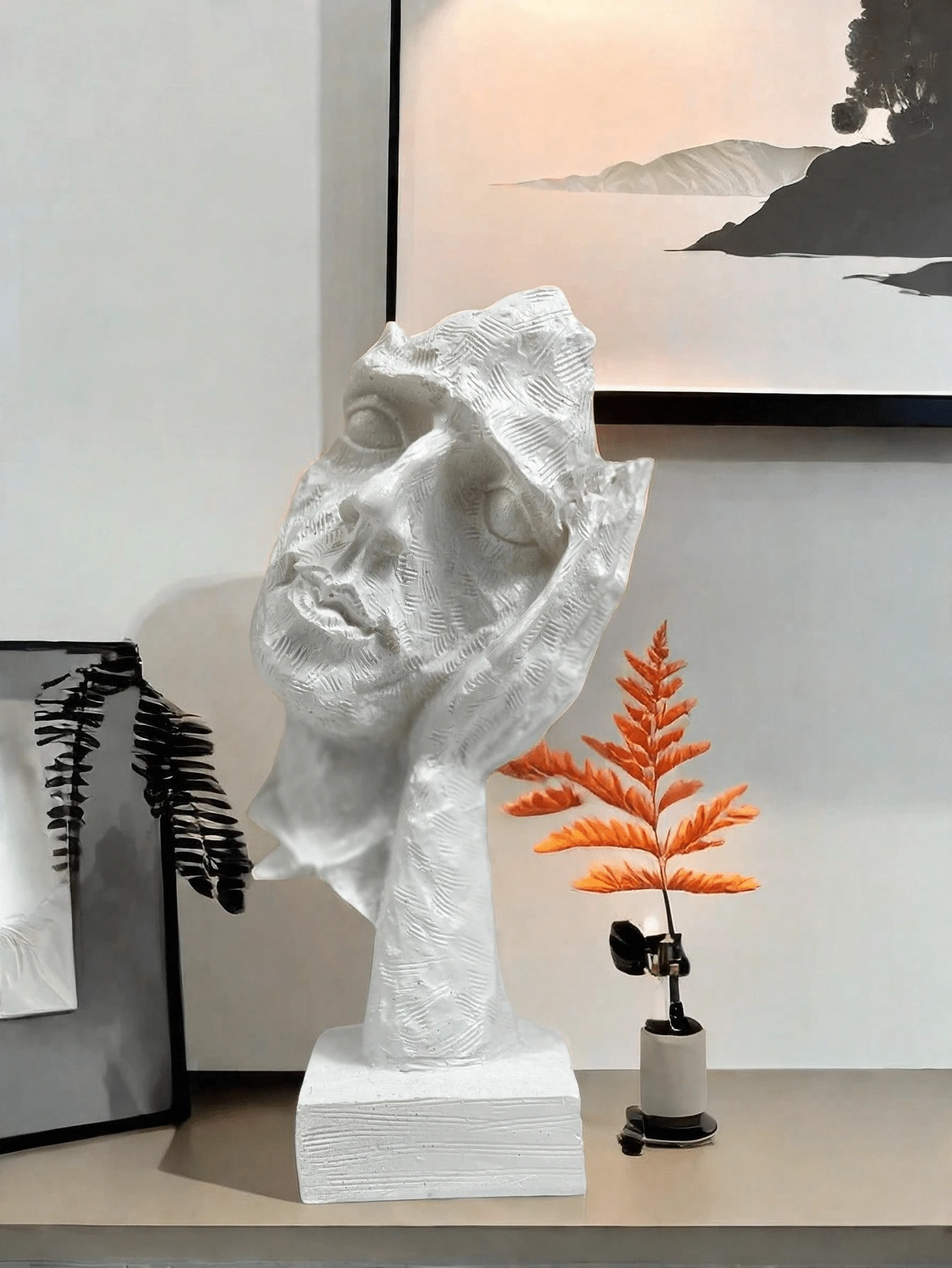 1pc Abstract Art Statues Modern Home Resin Sculptures Decorative ...