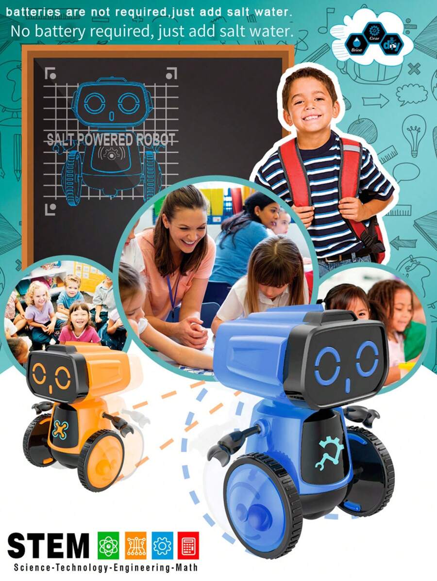 DIY Salt Water Powered Robot Car Science Experiment Kit, Educational ...