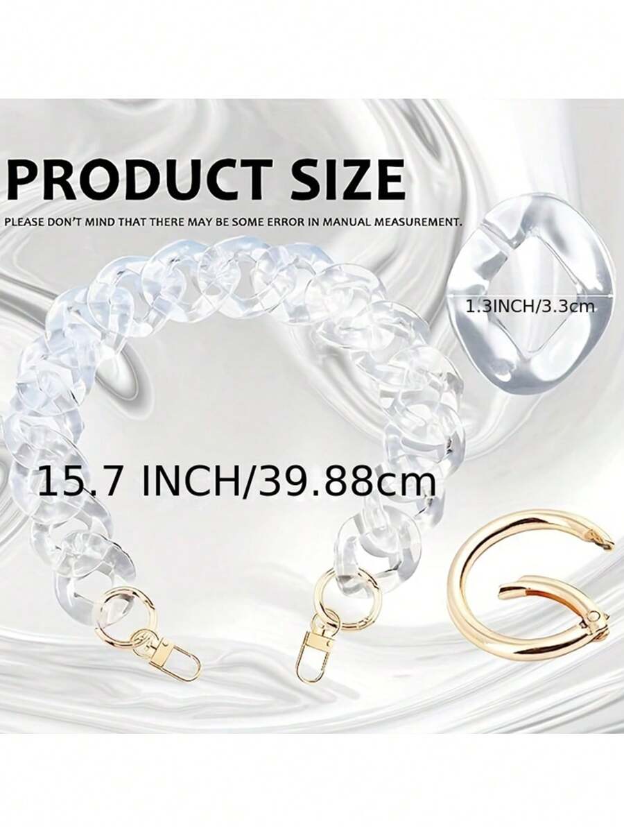 Acrylic Bag Handle Chain With Metal Buckles,Fashionable Detachable ...