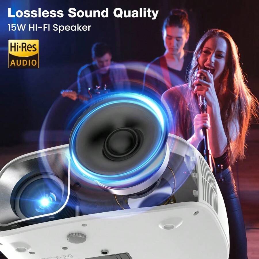 4K Support Portable Projector With Wifi And Bluetooth Mini Projector ...