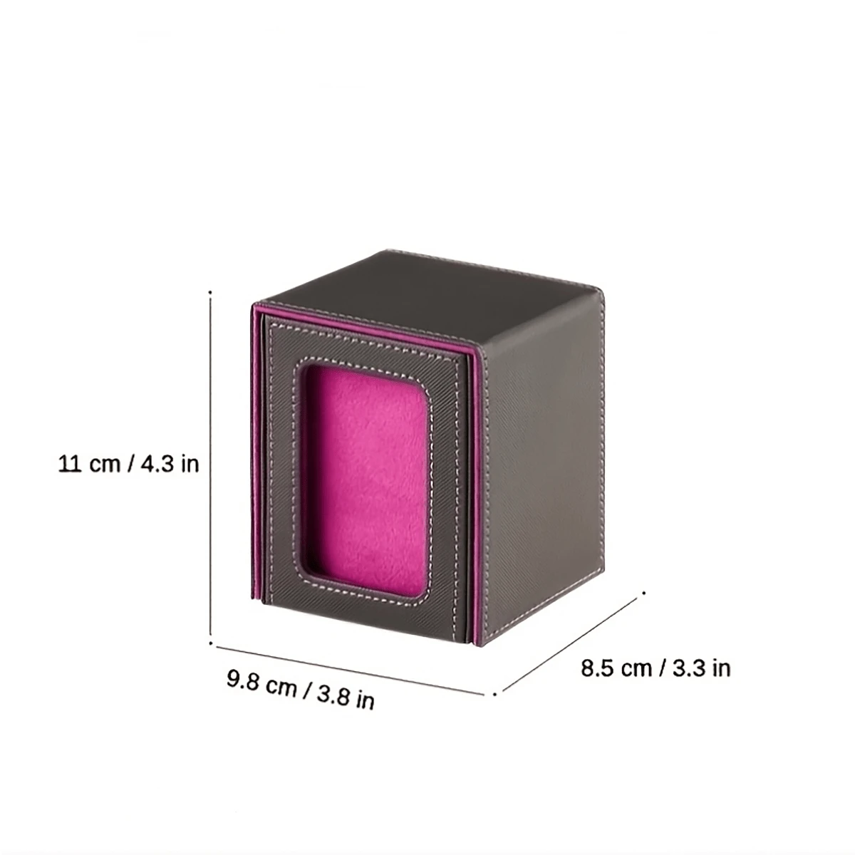 MTG Deck Box With Commander Window, Leather Deck Box Holds Up To 100 ...