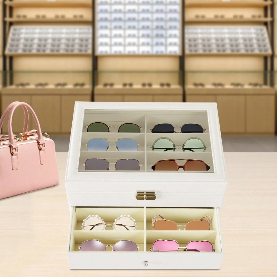 24 Compartments Eyeglasses Storage Box, Eyeglasses Display Box | SHEIN USA
