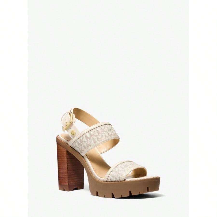 Michael Kors Holland Signature Logo Platform Sandal | SHEIN South Africa