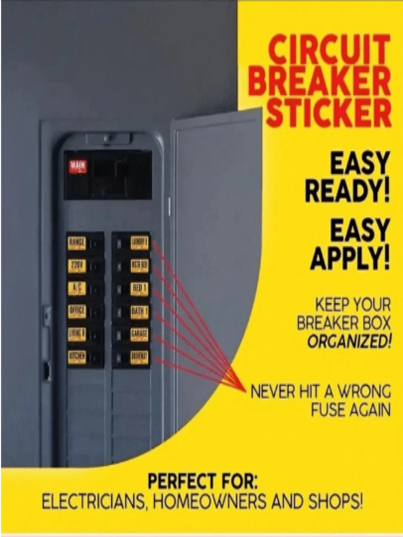 129pcs/Pack Random Color Electrical Junction Box Label, Breaker ...