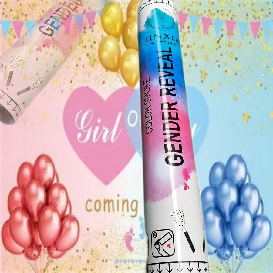 Gender Reveal Blue & Pink Confetti Poppers (Stress-Free Version) | SHEIN UK