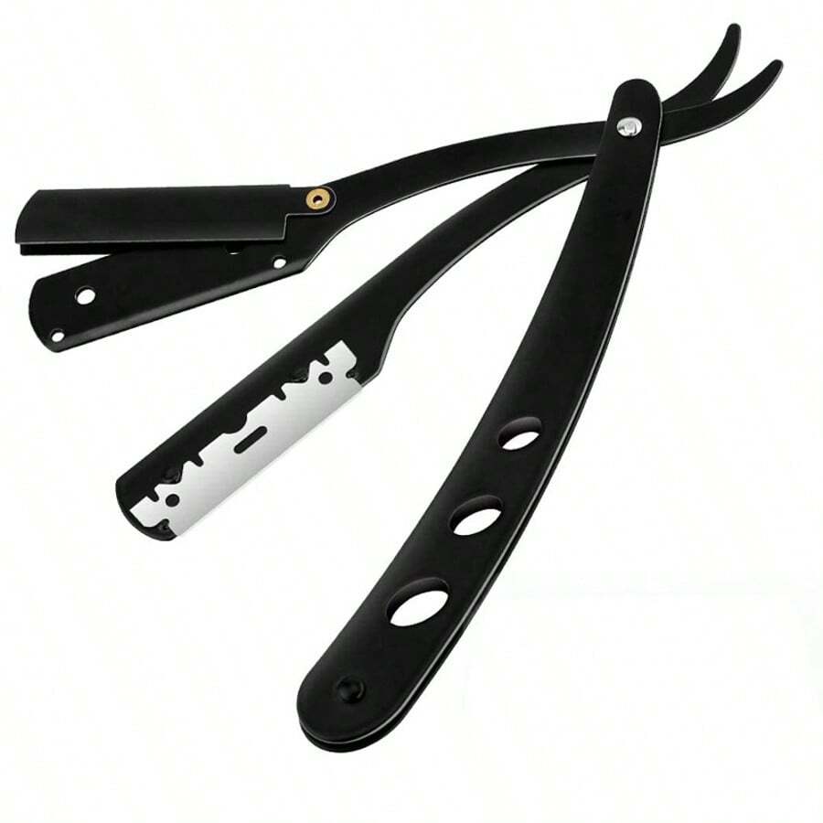 1 Piece Of Black Vintage Manual Shaver, Men's Stainless Steel Shaver ...