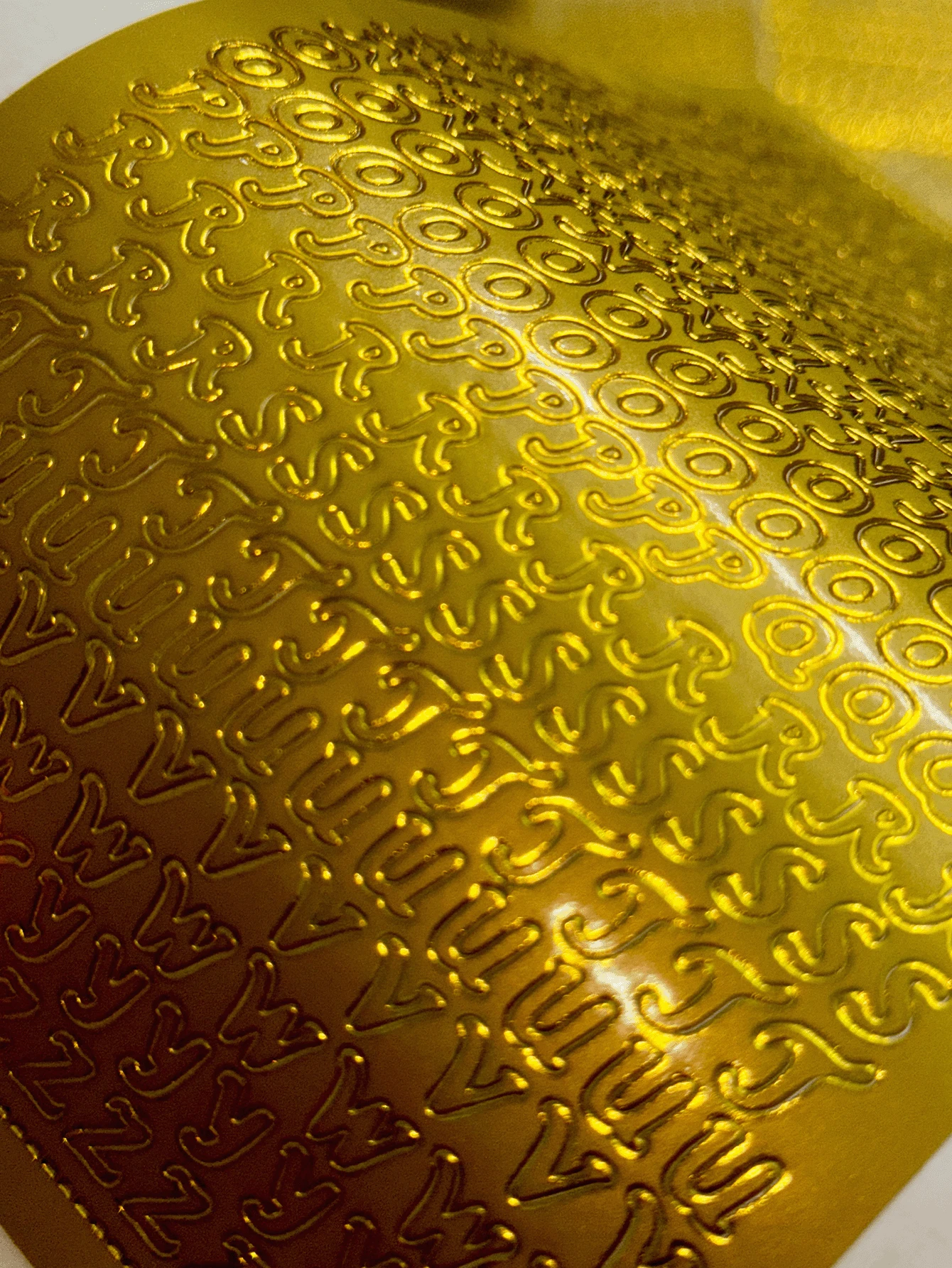 1Sheet Gold Glitter Alphabet Stickers, Mini Sparkle Letters & Numbers ...