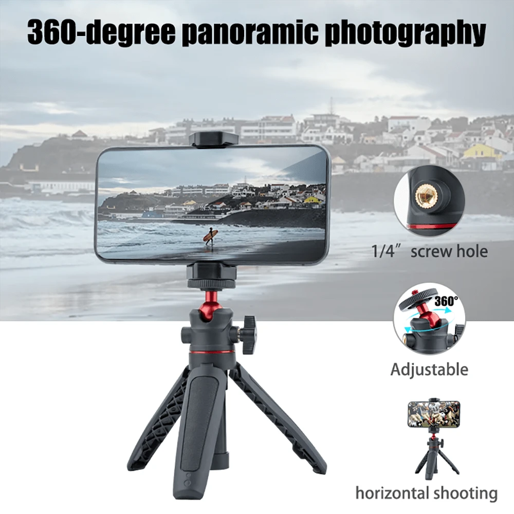 Compact 3-Section Extendable Tripod With Ball Head - Portable Desktop ...