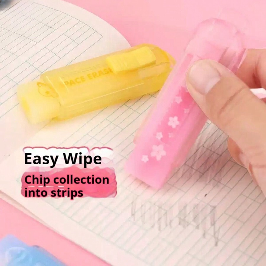 2pcs Cartoon Push-Pull Erasers, For Students, Office, Learning, And Art ...