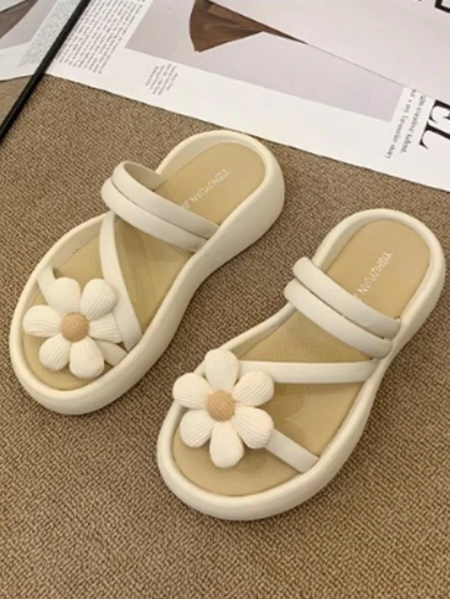 2024 High-End Thick Sole Slide Sandals For Women, Fashion Versatile ...