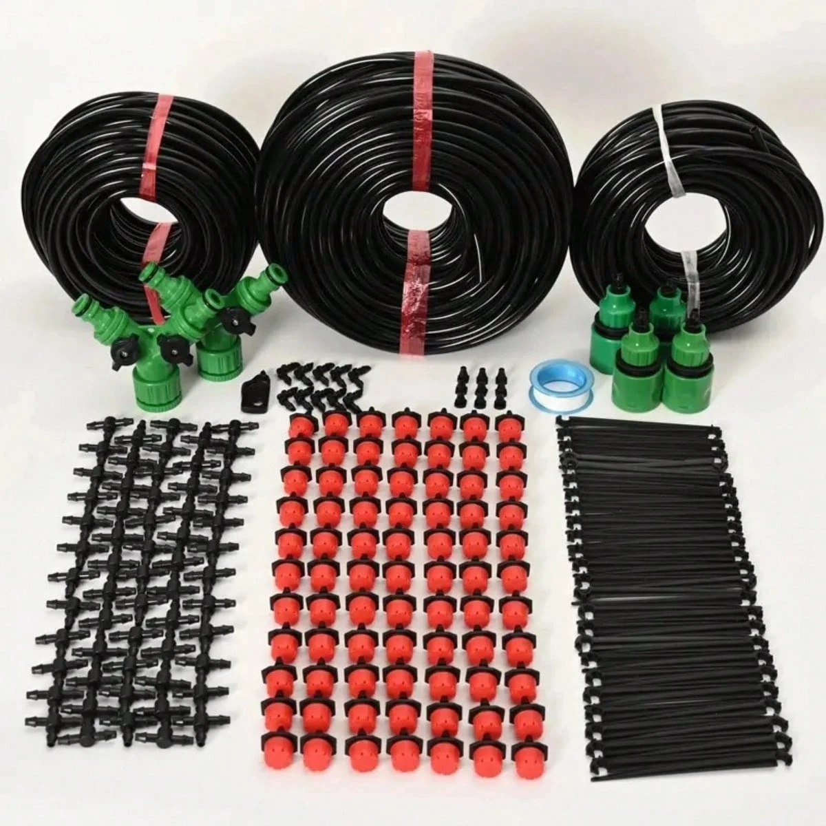 Adjustable Garden Drip Irrigation Kit - Hose, Easy Install Plant ...