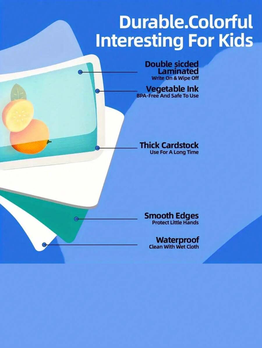 36 pièces de fiches éclair d'identification de fruits, à combiner avec ...