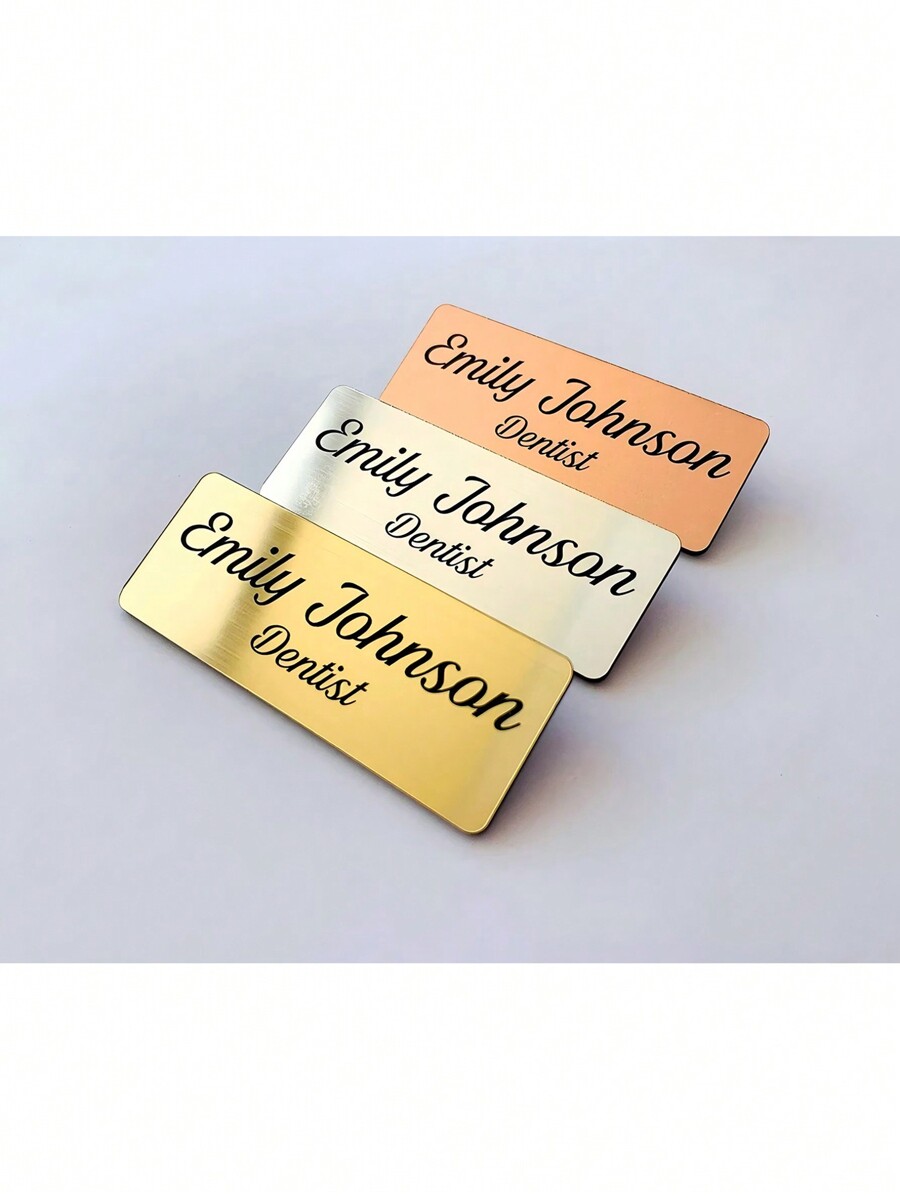 1pcPersonalized Name Tag, Custom Metal Name Tag, Custom Enterprise Name ...