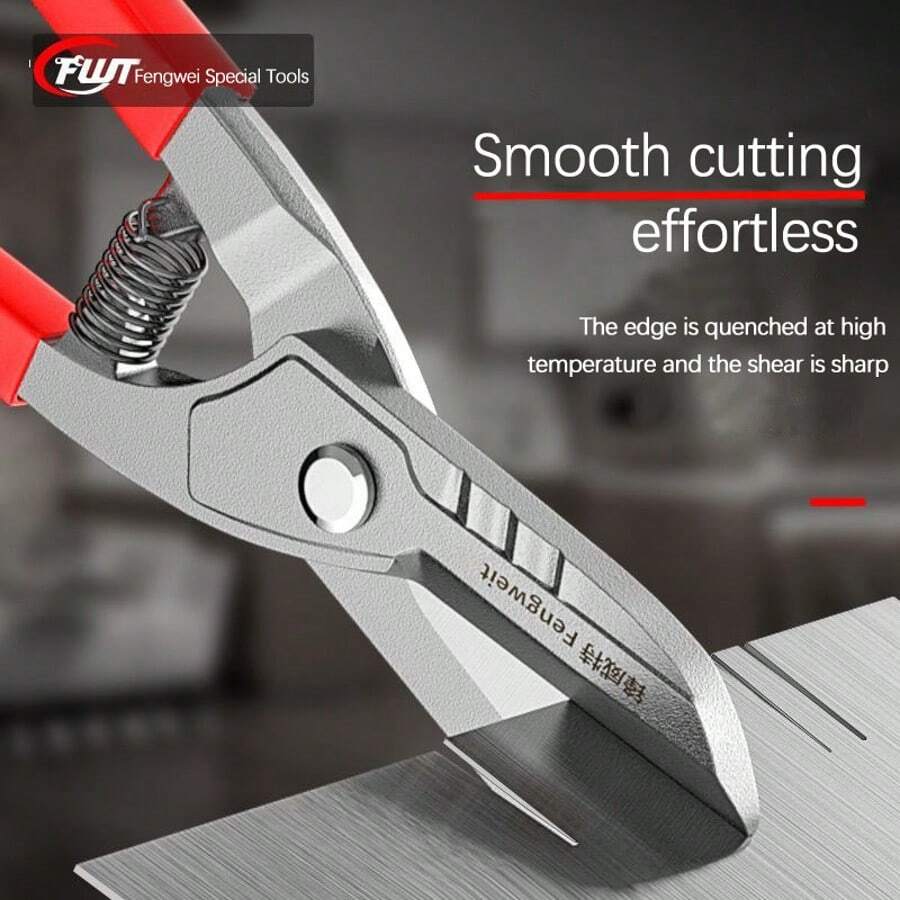 Heavy Duty Stainless Steel Scissors - Industrial Grade Metal Cutting ...