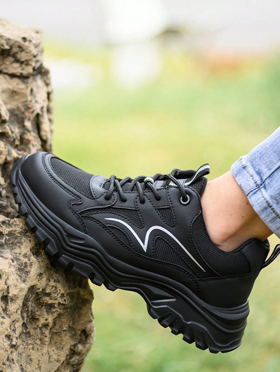 Women's Work Safety Shoes, Anti-Smash Anti-Puncture Steel Toe Sports ...