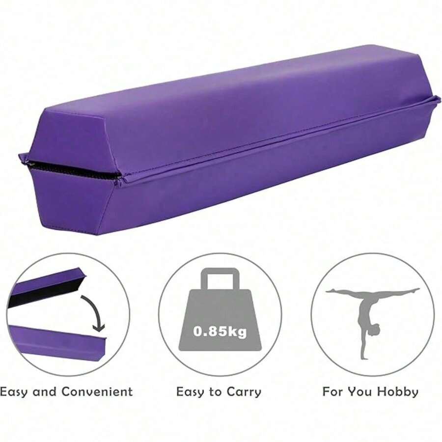 6ft Folding Gymnastics Balance Beam Foam Floor Balance Beam Bar With ...
