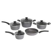 Brinox 5-Piece Cookware Set With Ceramic Life Optima Stone Induction ...