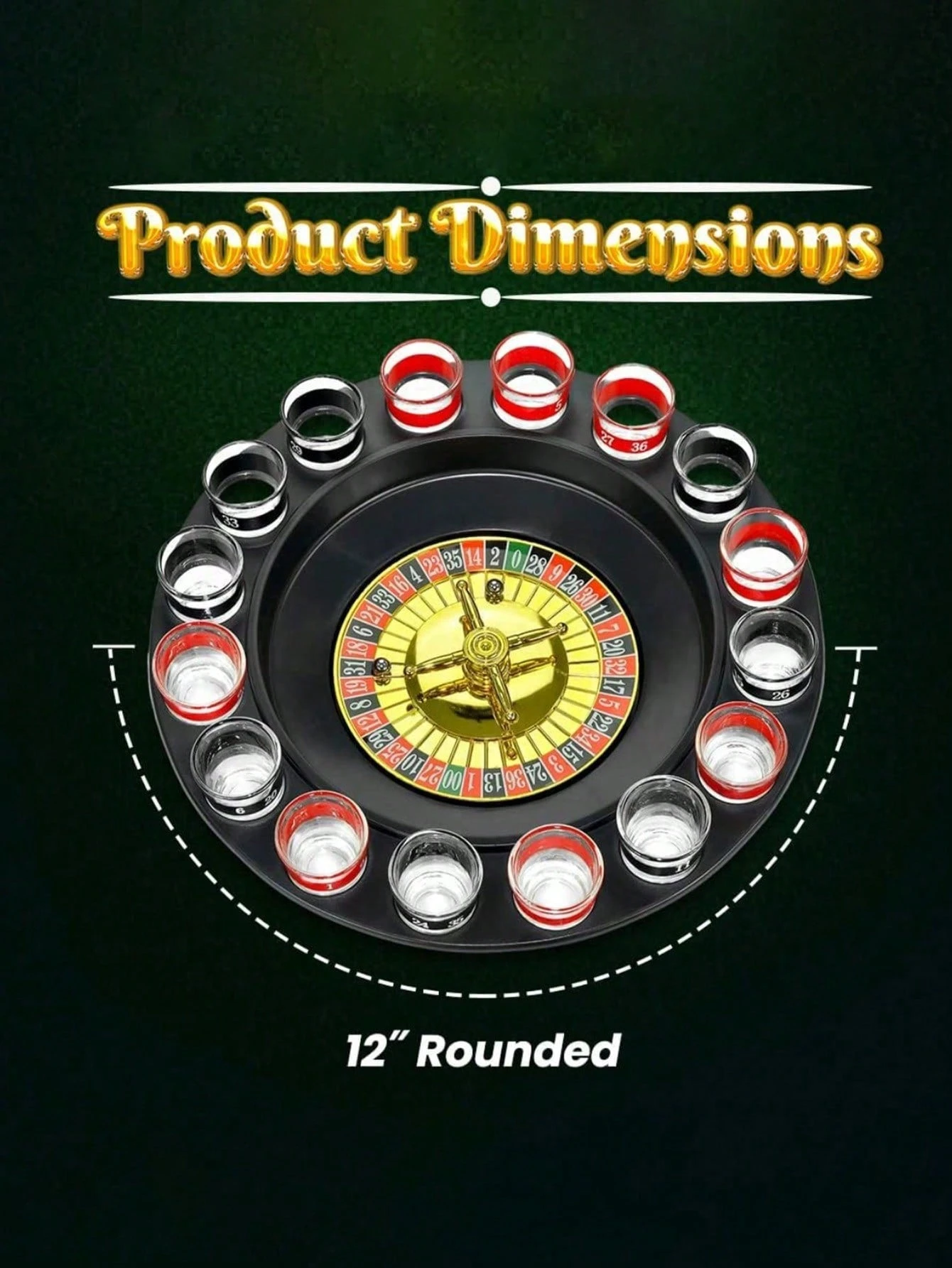 Drinking Spin Roulette Game Set, Party Drinking Games Spin Wheel, Fun ...
