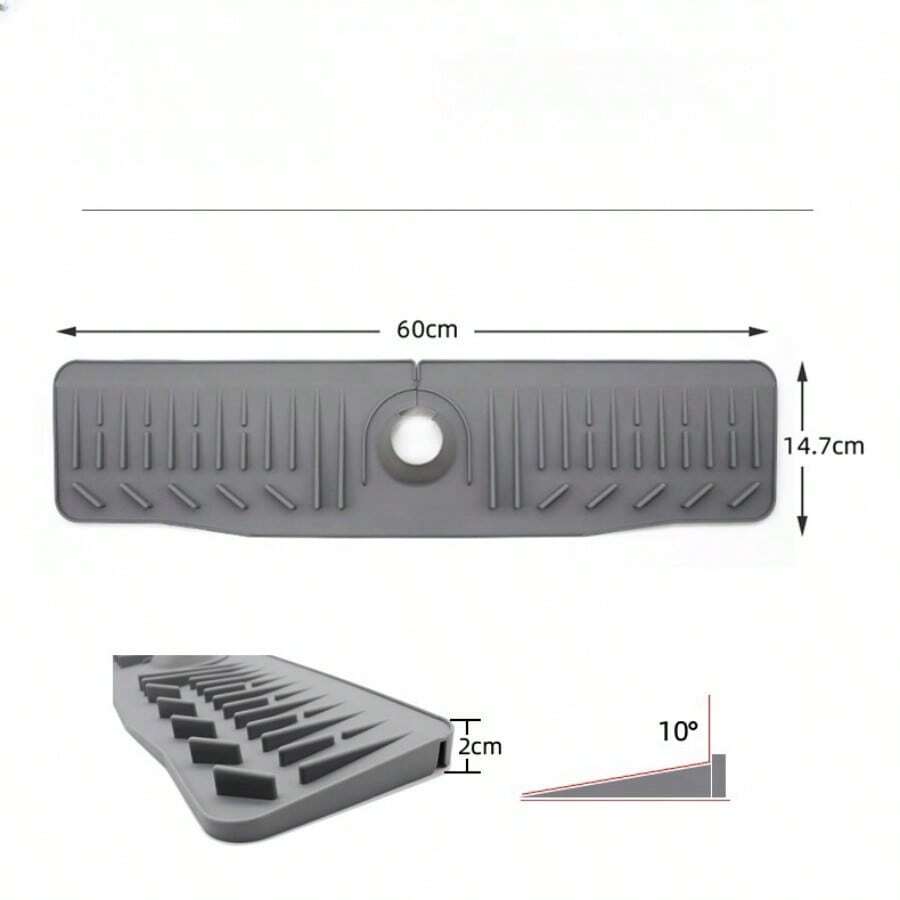 Silicone Faucet Drip Pad, Minimalist Anti-Splash Water Mat, Kitchen ...