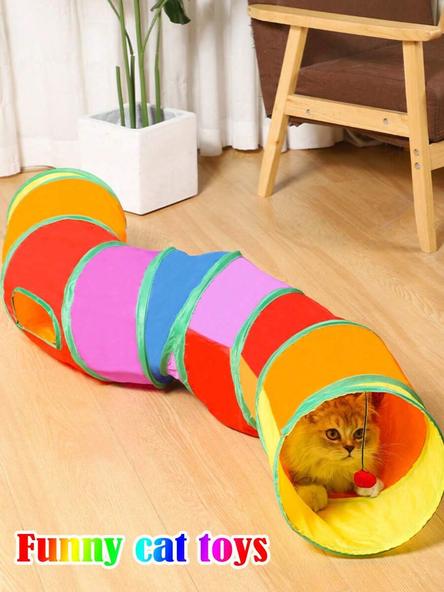 Pet Tunnel - Colored Tunnel Series Toys, Straight, 4-Way, S-Shape ...