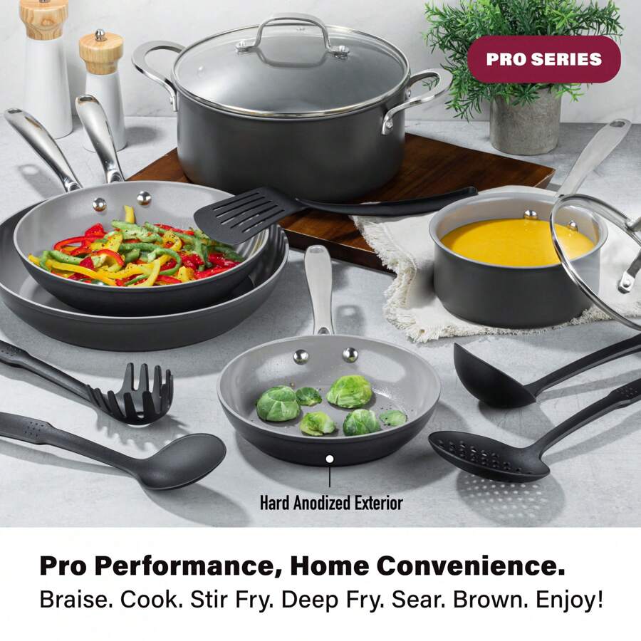 Granitestone Diamond Pro Nonstick Pots And Pans 13 Piece Kitchen ...