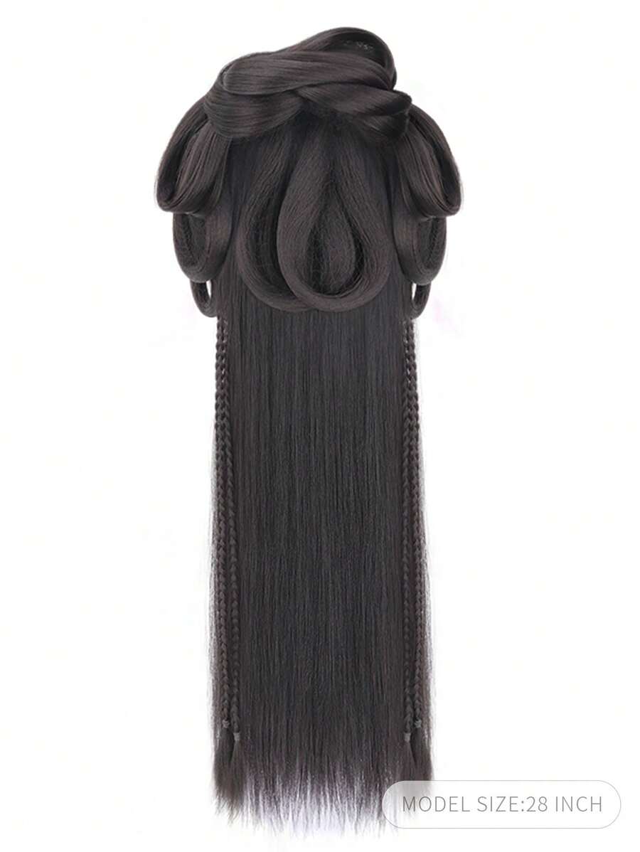 [Sui Lin] Traditional Chinese Style Integrated Wig Hair Bun, Versatile ...
