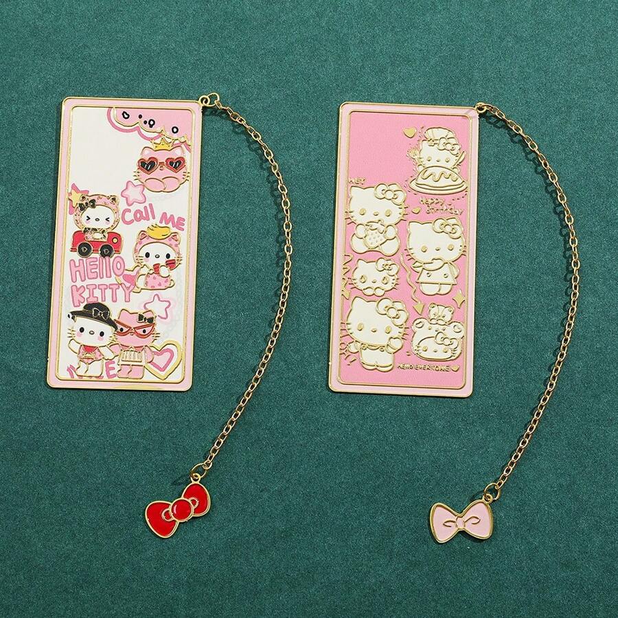 Sanrio 1pc Exquisite & Cute Sanrio Kuromi Bookmark With Pendant, Kawaii ...