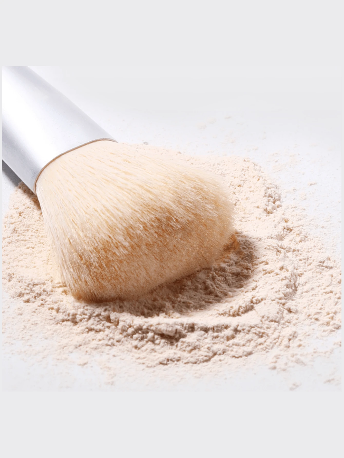 AKF 1pc AKF Short Handle Soft Bristle Makeup Powder Brush, Fluffy ...