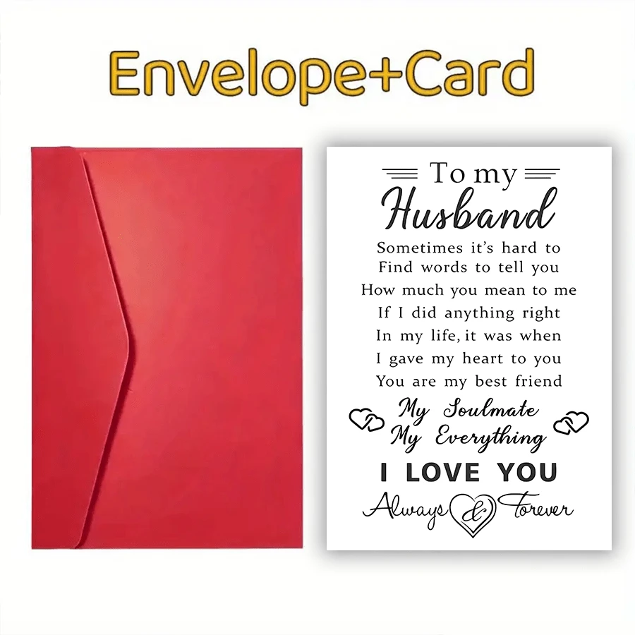 Loving Husband Greeting Card 1-Pack - Romantic Appreciation Card For ...