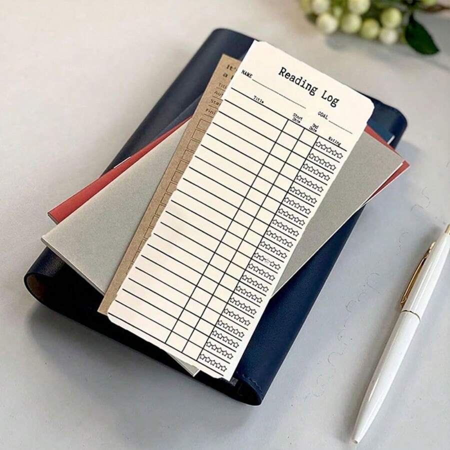 50 pièces Signets pour liste de lecture, fiches de bibliothèque ...