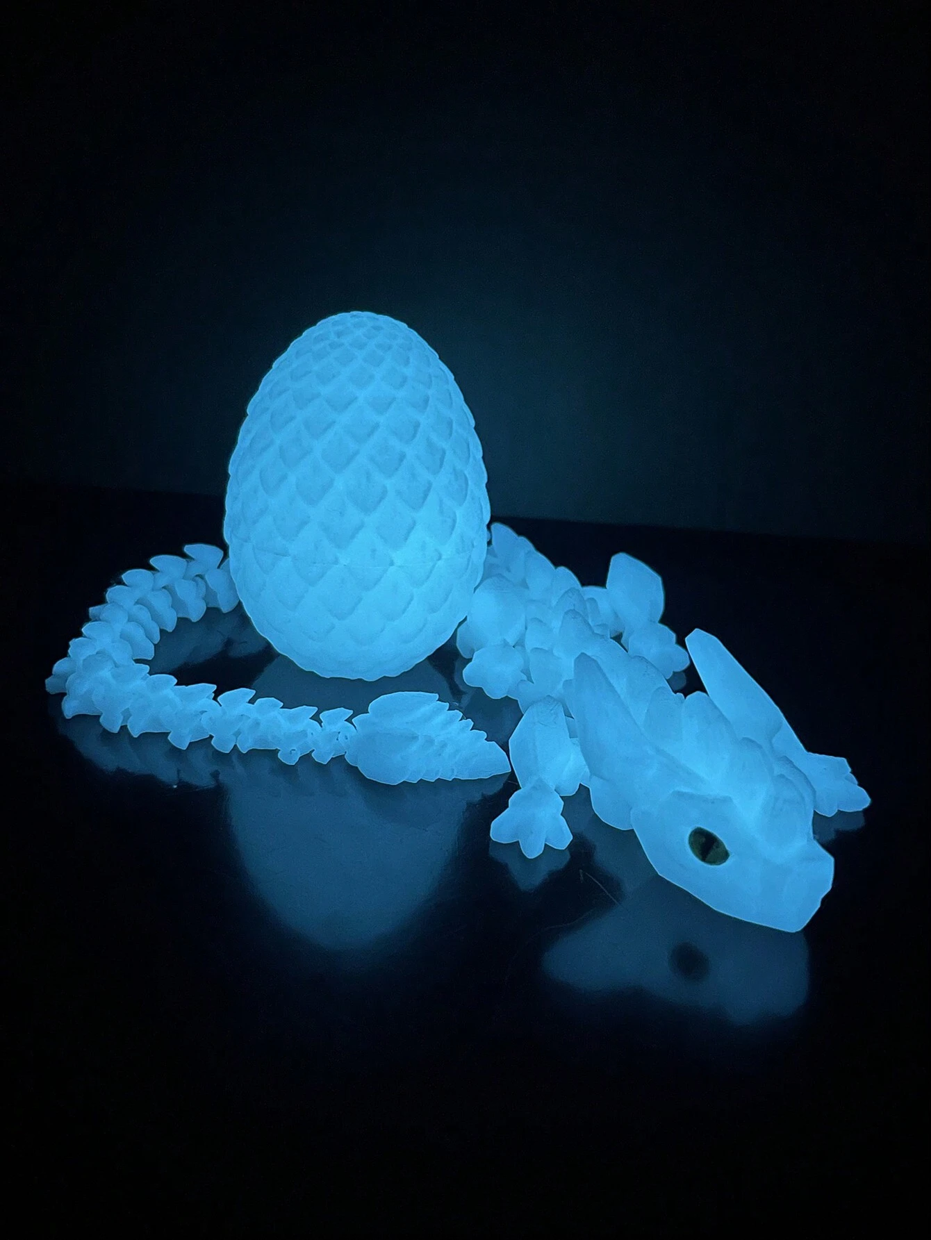 3D Printed Glowing Dragon Night Light Dragon Statue, Movable Joint ...