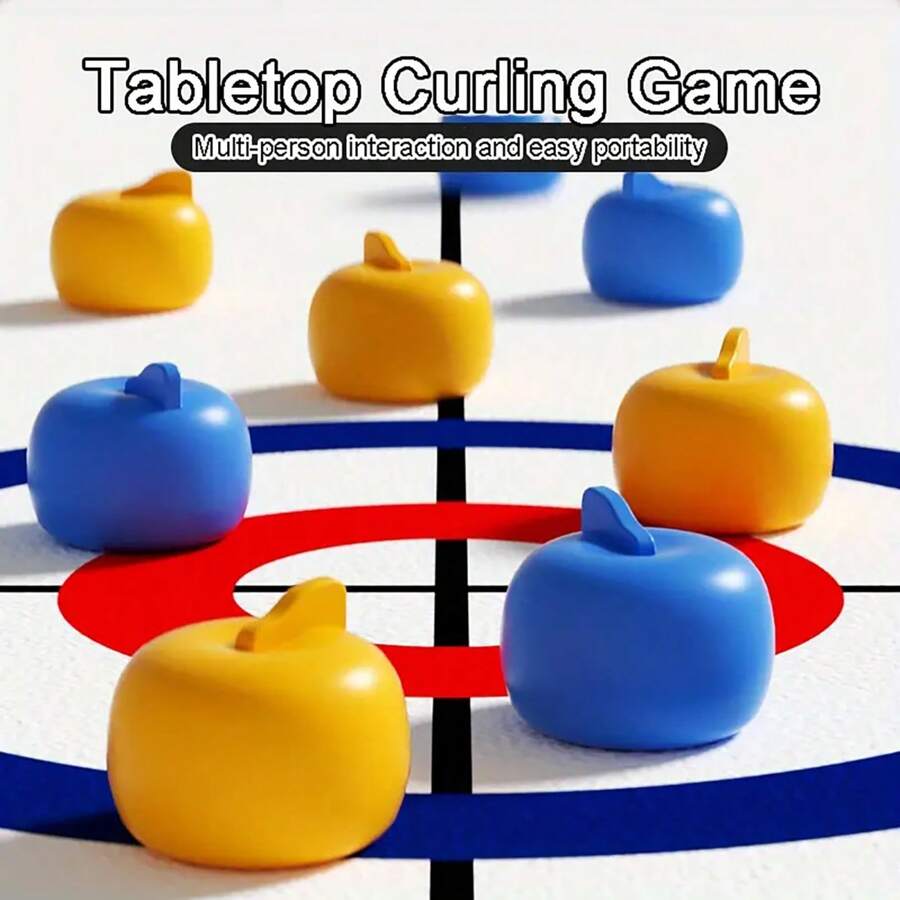 Mini Table Curling Balls, Curling Toy Mini Shuffleboard Tables Game ...