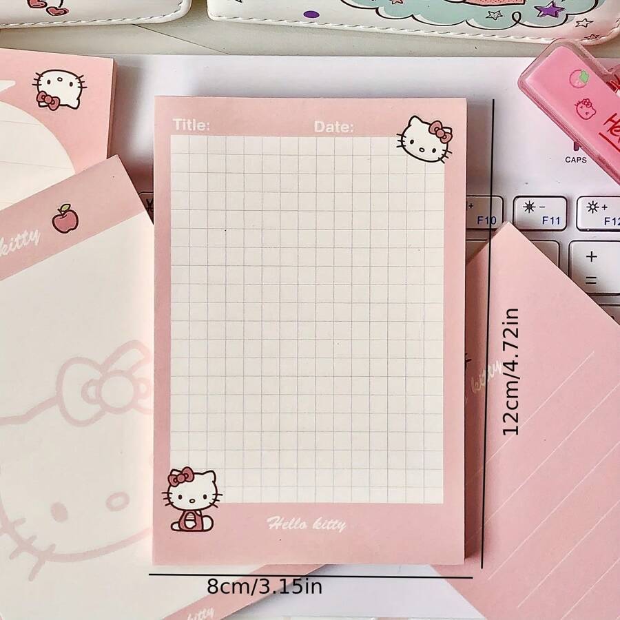 Sanrio [Best Selling] New Sanrio Hello Kitty Note Pad, Minimalist High ...