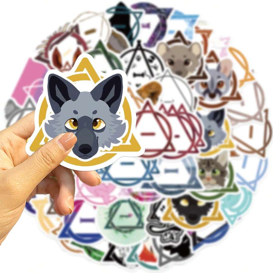 50PCS Therian Stickers Vinyl Aesthetics Stickers For Scrapbooking ...