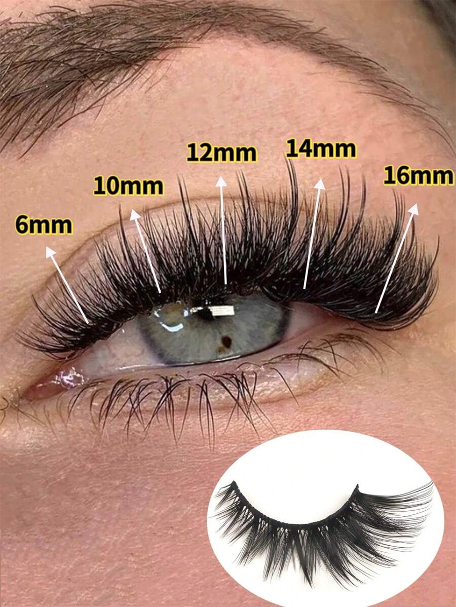 7Pairs Fox Eye Eyelashes Cat Eye Lashes Winged End Eye Elongated ...