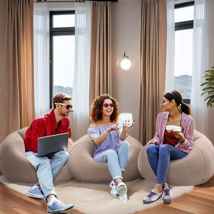 Pouf, fauteuils gonflables de camping, canapé paresseux gonflable ...