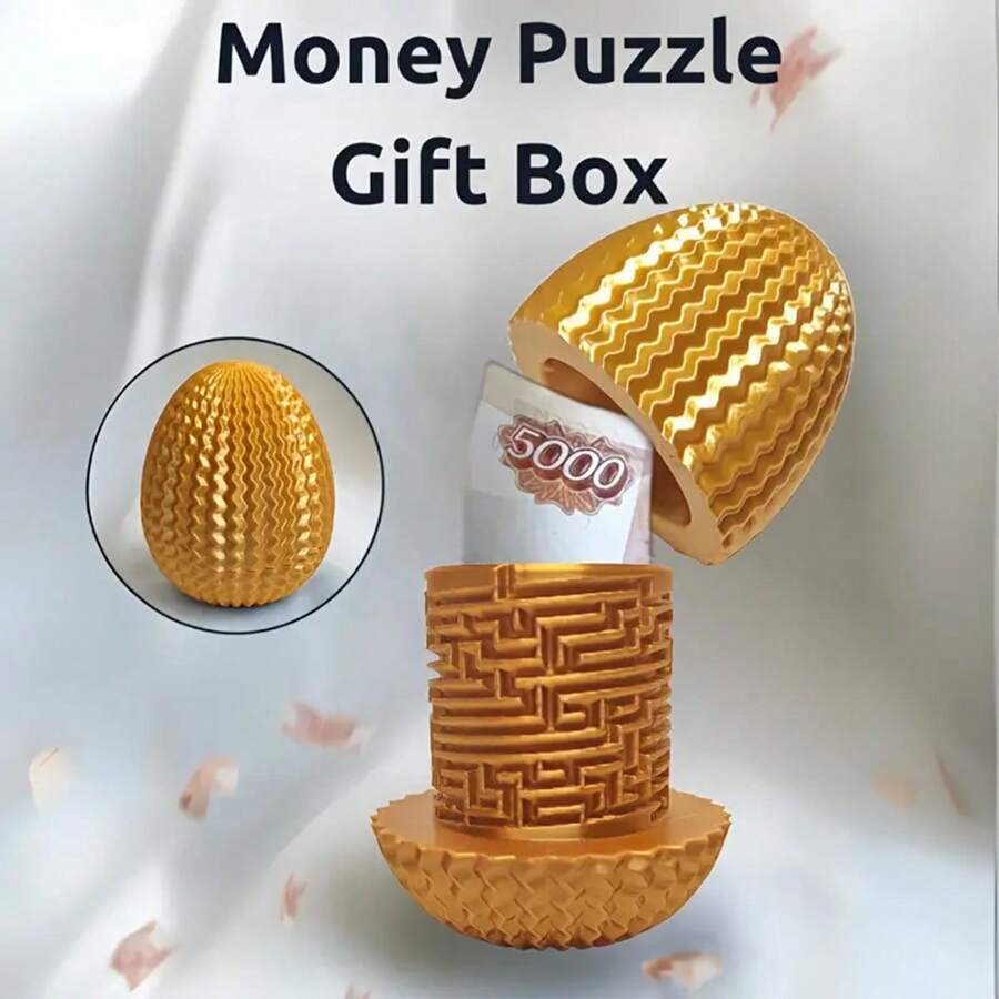 Mystery Money Puzzle Gift Box - Surprise Egg For Birthdays, Christmas ...