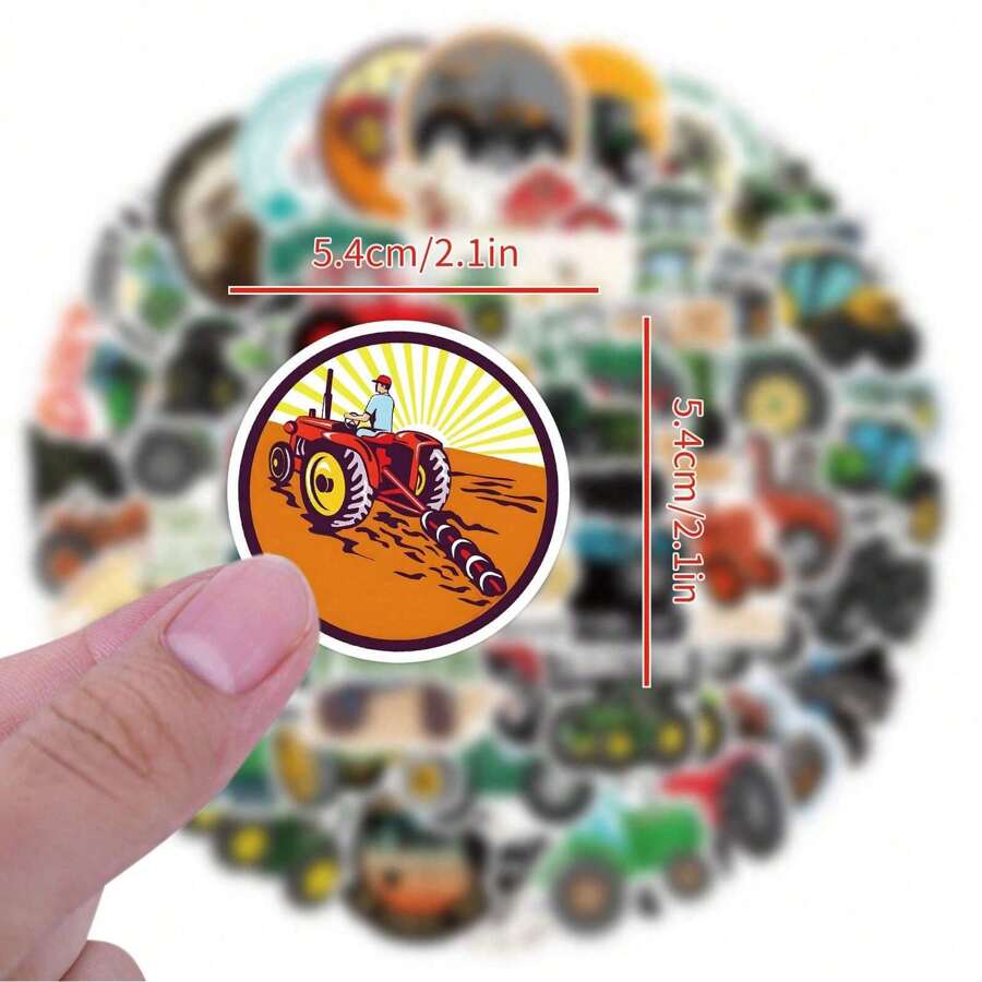 60Pcs Truck Stickers Transportation Stickers Tractor Stickers Tractor ...