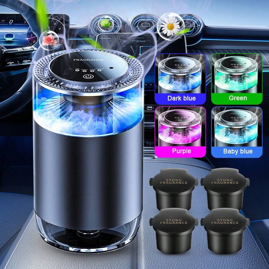 New Smart Car Air Freshener Rechargeable Car Aroma Diffuser Cloud Mist ...