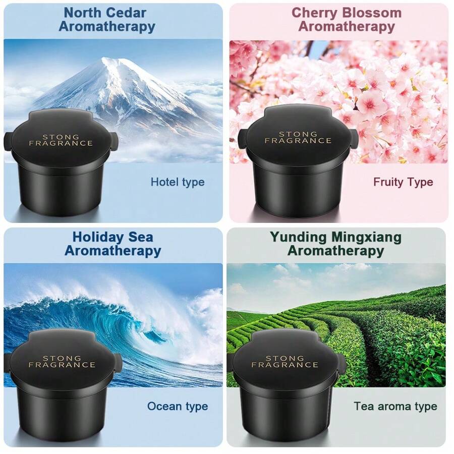 New Smart Car Air Freshener Rechargeable Car Aroma Diffuser Cloud Mist With Sound Pickup Lamp ...