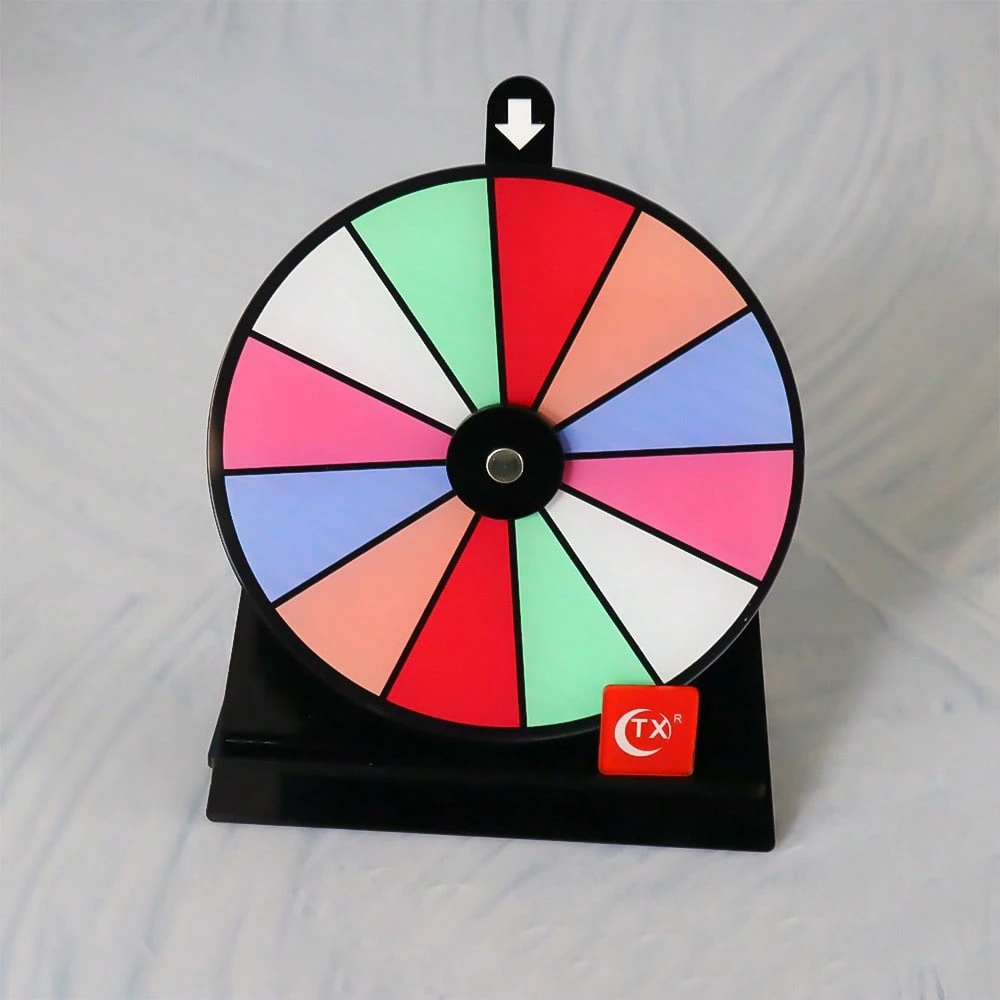 6-Inch Prizes Roulette Spinning Wheel Prizes - Colorful Tabletop ...