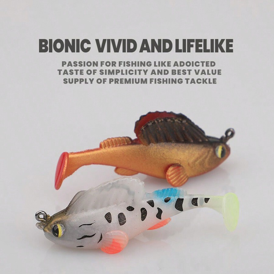 Fish-Shaped Fishing Lures, Realistic Soft Baits For Mandarin Fish ...