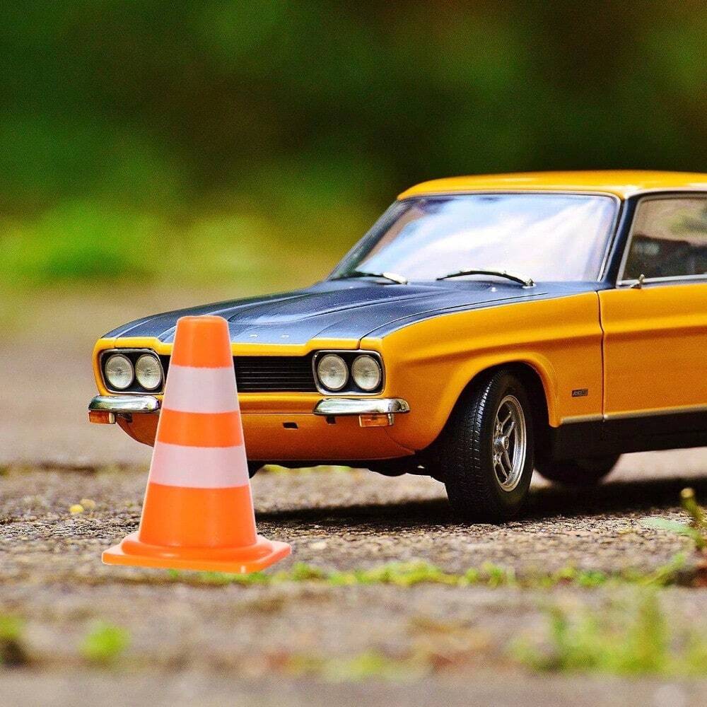 8pcs Mini Traffic Cones For Training & DIY Projects - ABS, Bright ...