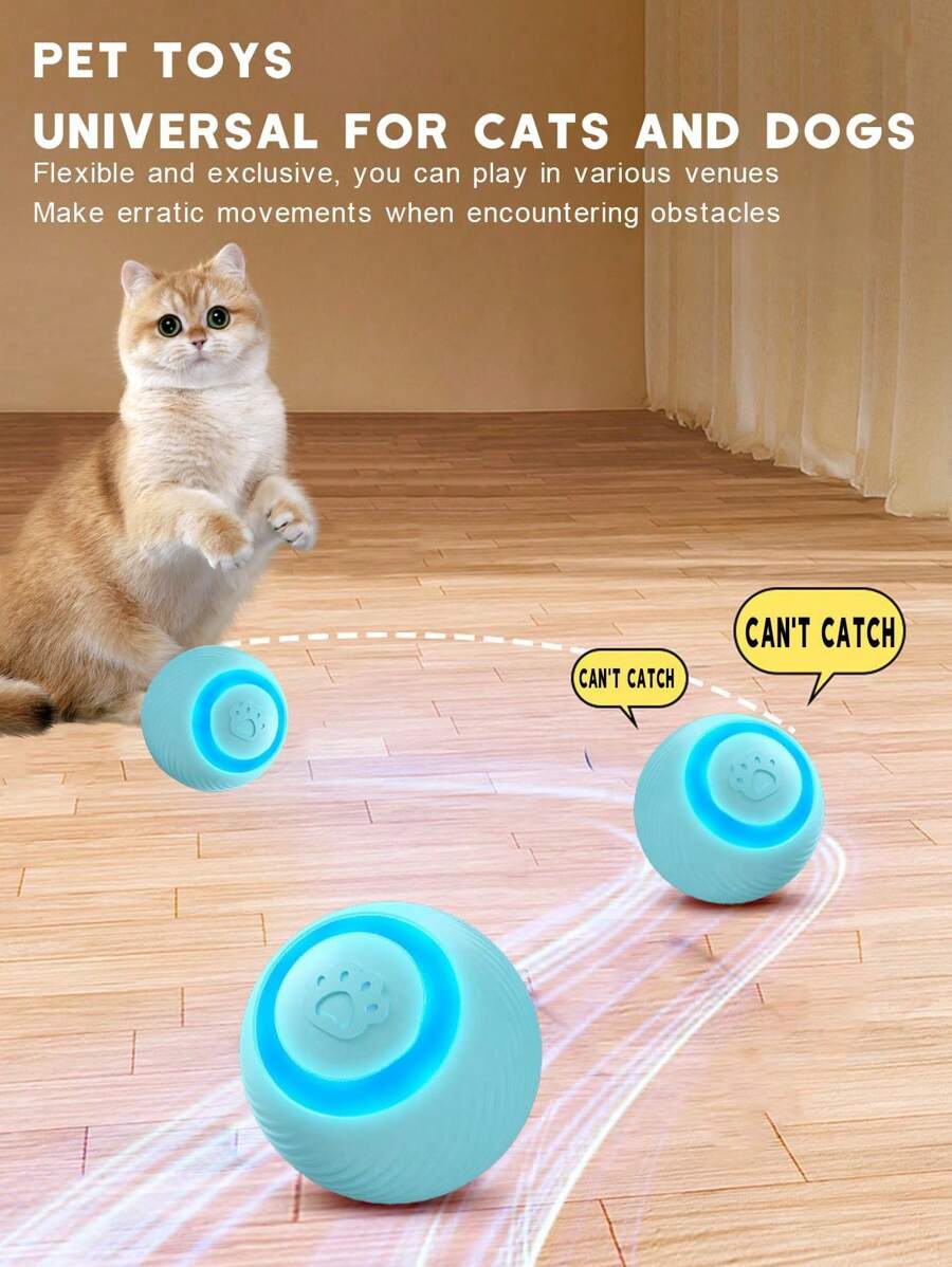Gravity Intelligent Rolling Ball, Intelligent Electric Pet Toy, USB ...