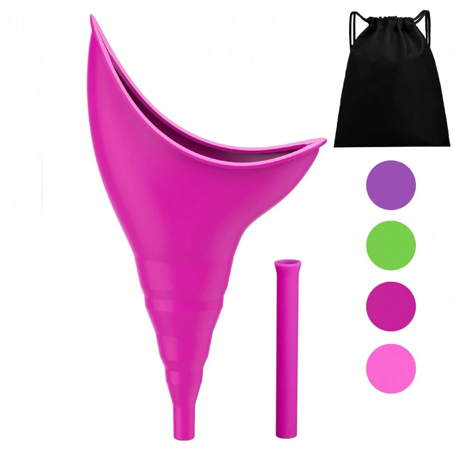 Female Urination Device, Reusable Female Urinal Silicone Women Pee Funnel Allows Women To Pee ...