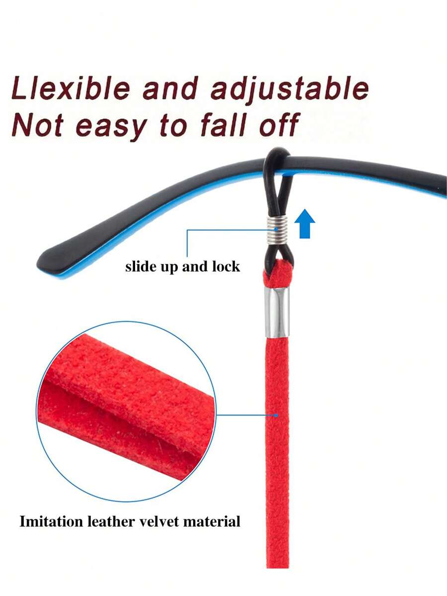 4pcs Glasses String Holder Strap Cord-Eyeglass Chain For Boy Girl ...