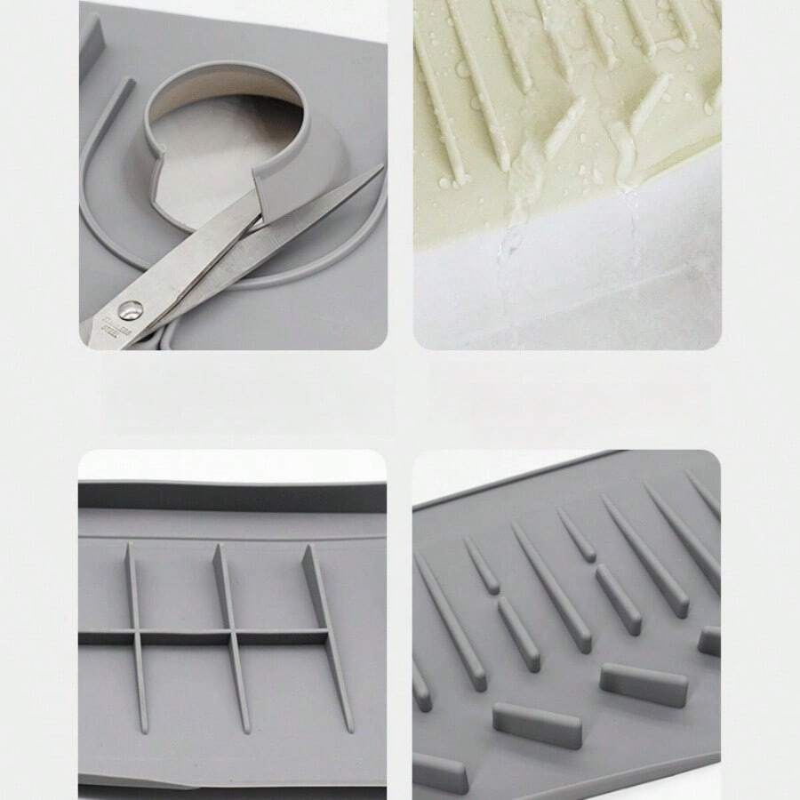 Silicone Faucet Drip Pad, Minimalist Anti-Splash Water Mat, Kitchen ...