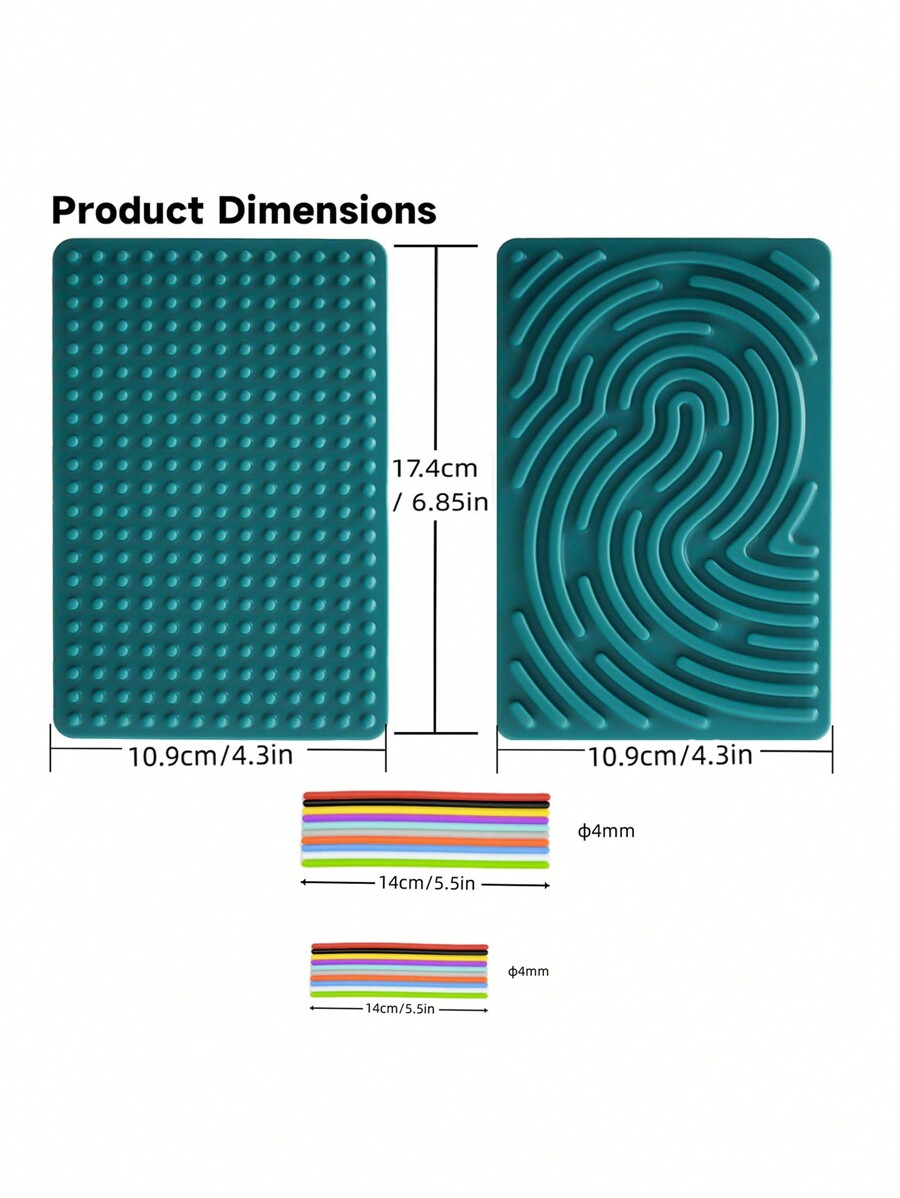 Sensory Activity Board Silicone Sensory Fidget Board Stress Anxiety ...