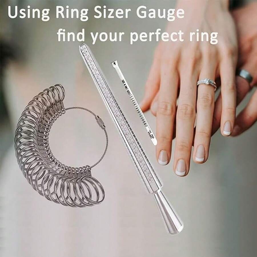 3 Counts Ring Size Measurement Tool Kit, Convenient And Durable For ...